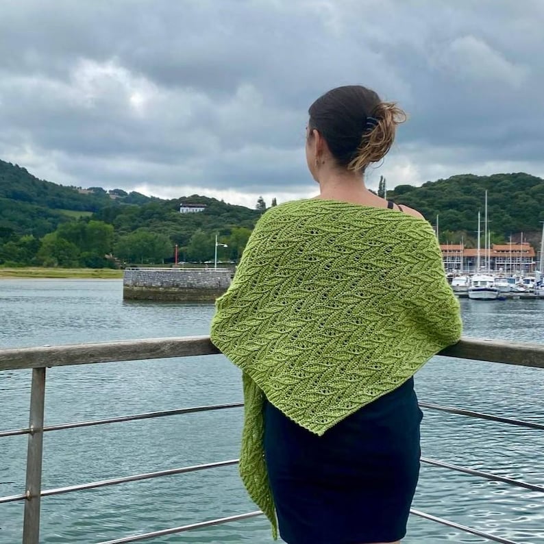 Jasmine Shawl Crochet Pattern, Slip Stitch Knit Look, Video Tutorials ...