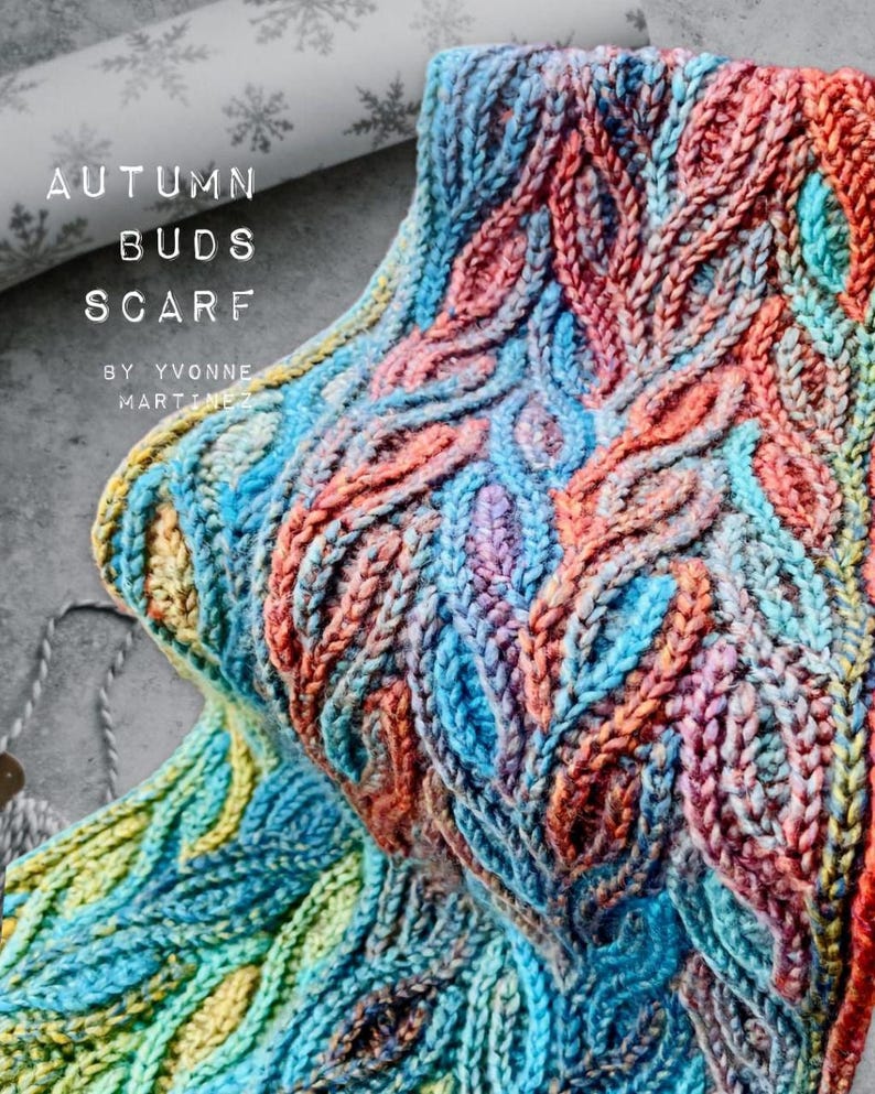 Autumn Buds Scarf Crochet Pattern (video Support) Slip-stitch Knit-look ...