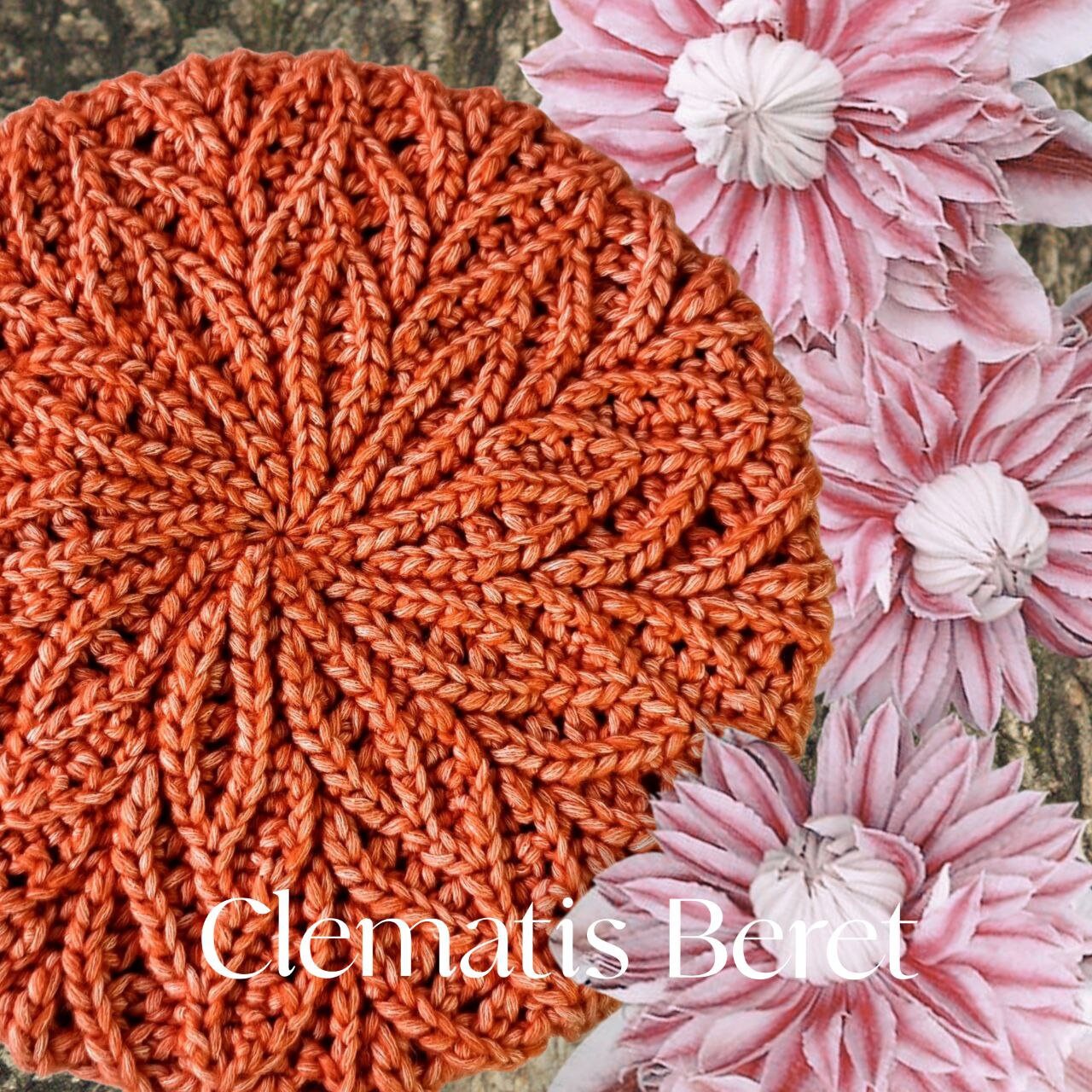 CROCHET BERET PATTERN Knitlook Slipstitch Crochet Toque Pdf Summer Lacy ...