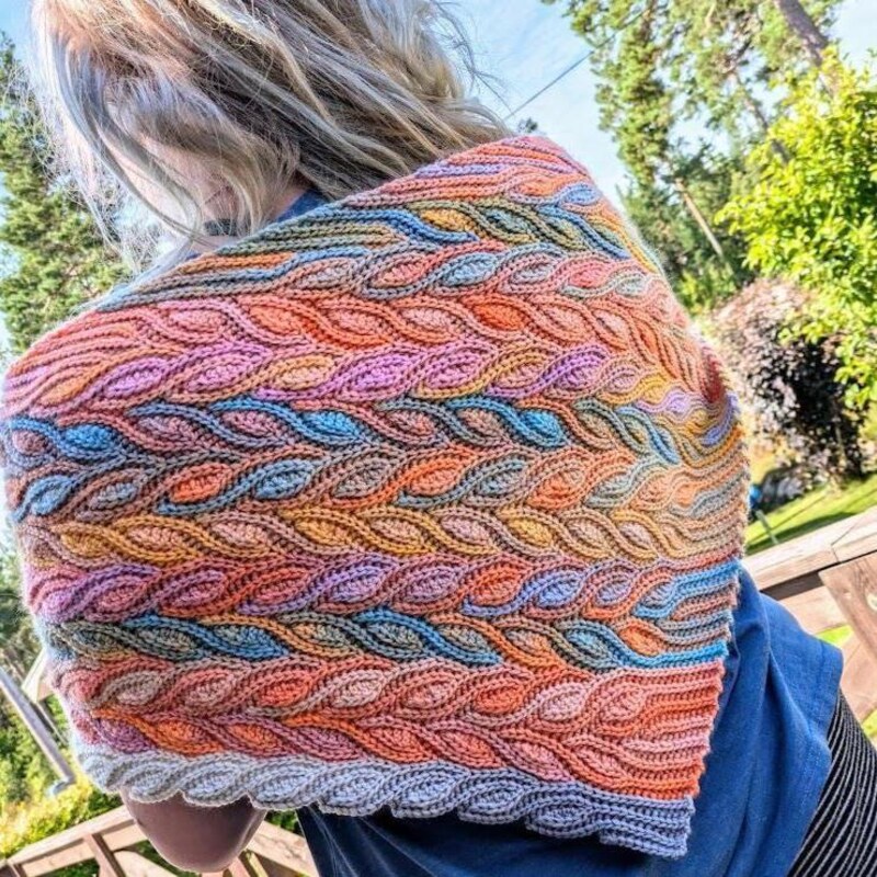 Crochet Fall Leaves Shawl - Etsy