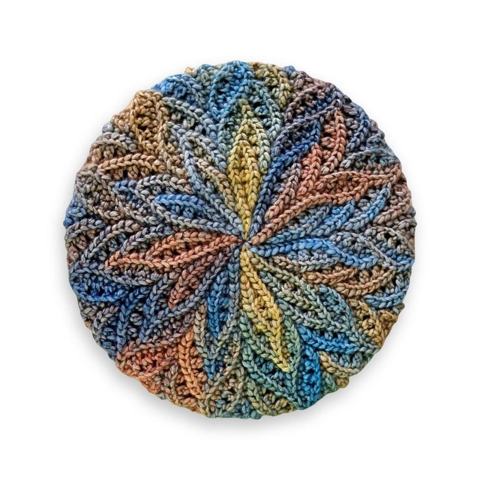 CROCHET BERET PATTERN Knitlook Slipstitch Crochet Toque Pdf Summer Lacy ...