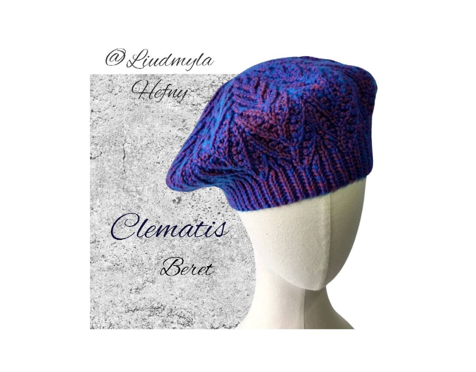 CROCHET BERET PATTERN Knitlook Slipstitch Crochet Toque Pdf Summer Lacy ...