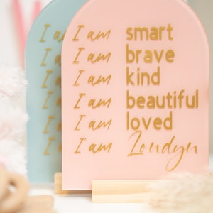 Positive Affirmation Sign | Kids Decor | Daily Affirmations ...