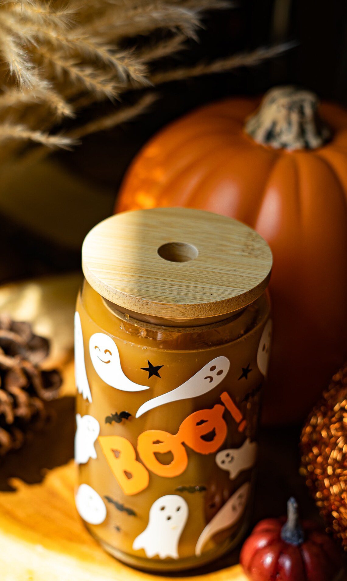 Ghost Cup Halloween Glass Can Spooky Season Cup - Etsy