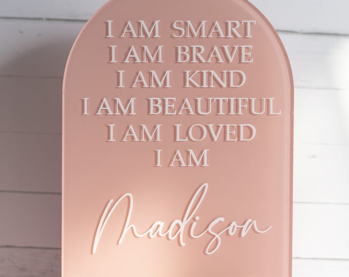 Personalized Affirmation Sign | Affirmations for Kids | Daily ...