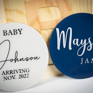 Custom Acrylic Pregnancy Announcement Sign: Baby Reveal Photo Prop - Etsy