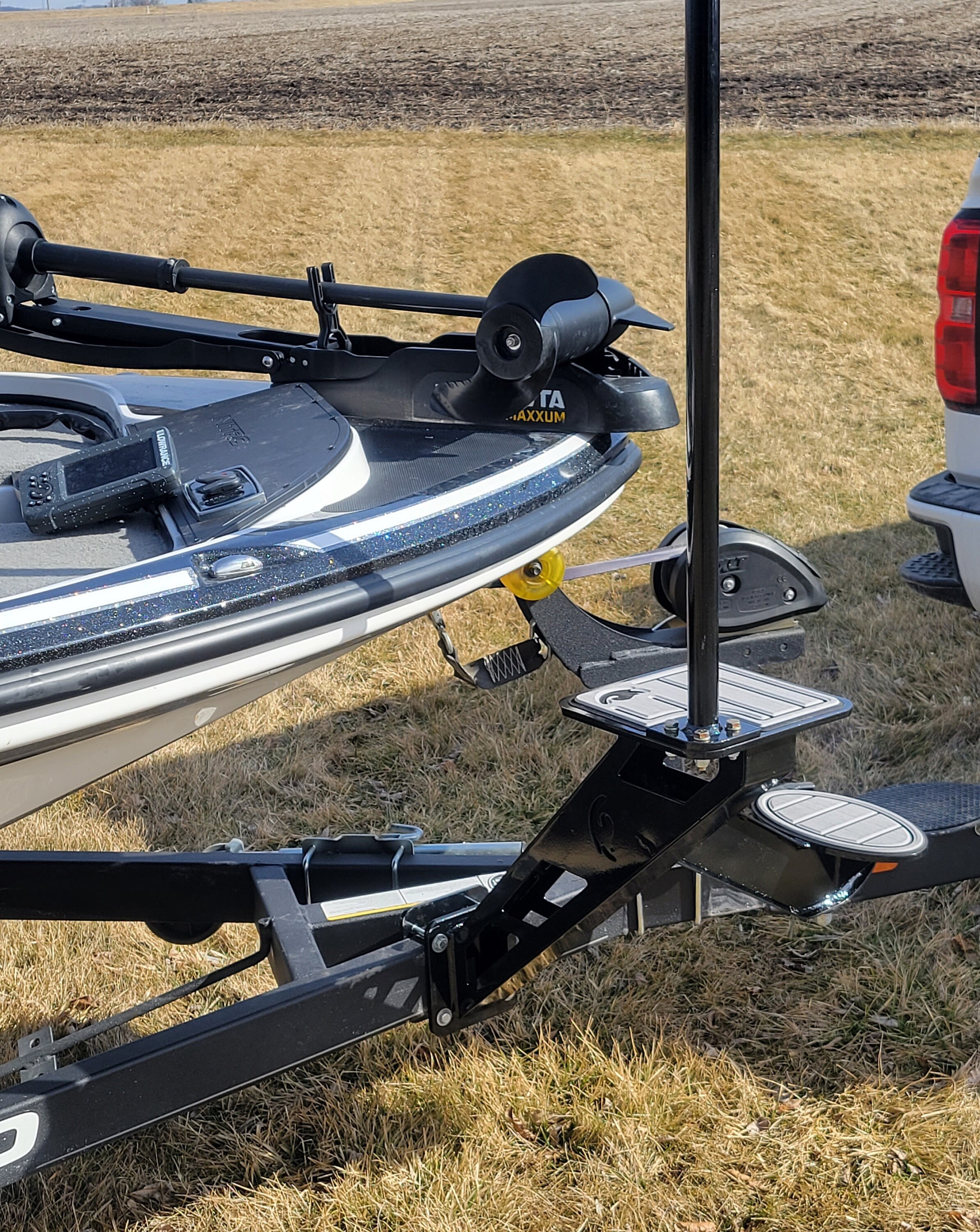 Torchly Bass Boat Trailer Steps, Boating, Boating Accessories, Bolt on ...