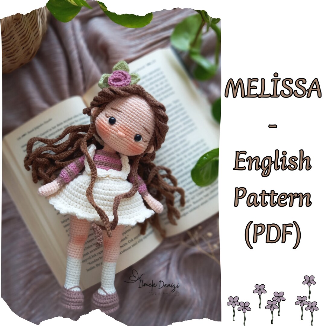 Crochet English Pattern - Melissa (pdf) Digital Product #springdoll #magicdoll #fairygirl # ...