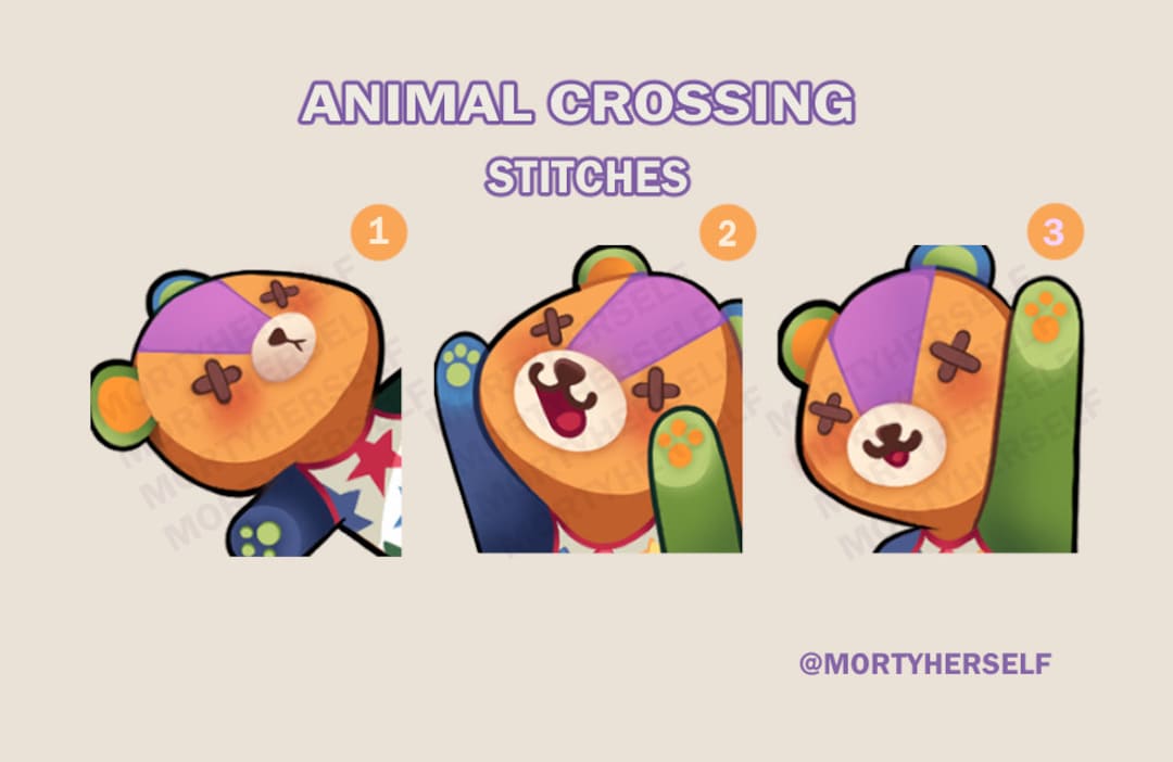 Animal Crossing Stitches Choose Your Emote P2U ACNH Premade - Etsy