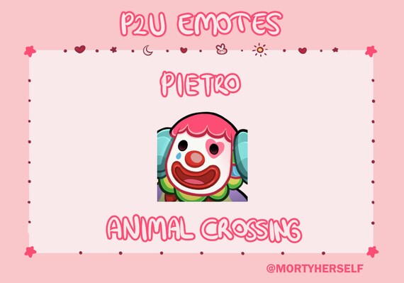 Animal Crossing New Horizons ACNH Pietro Twitch Discord - Etsy