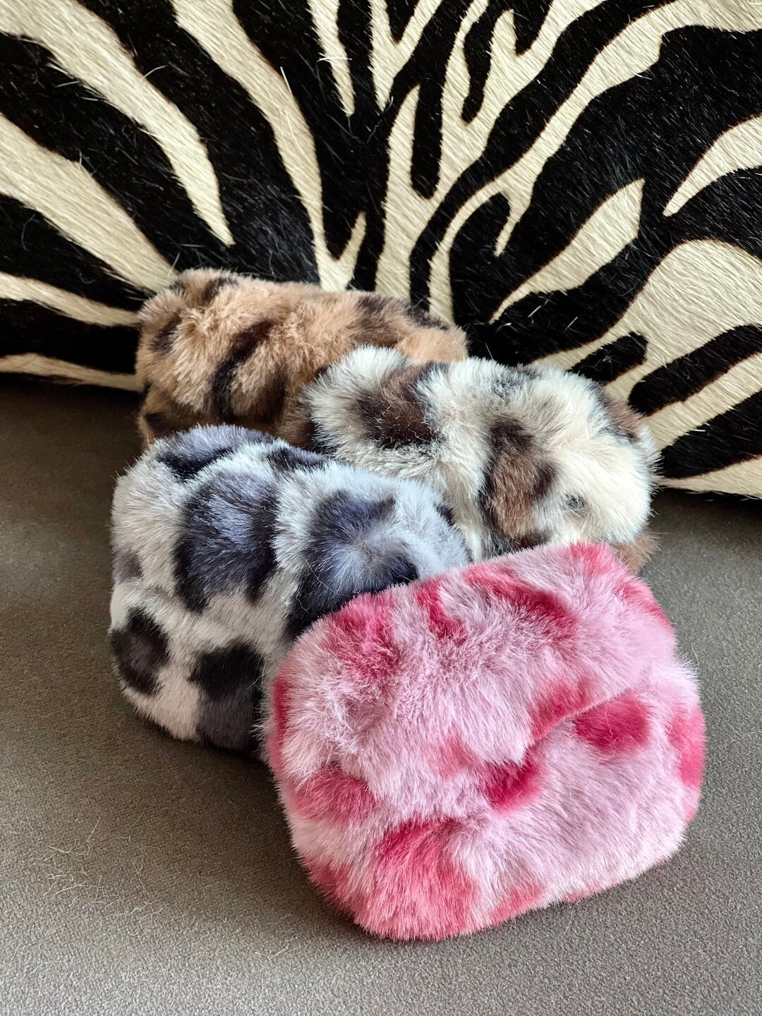 Cute Fluffy Leopard Print Earphone Case for Airpods Pro - Etsy