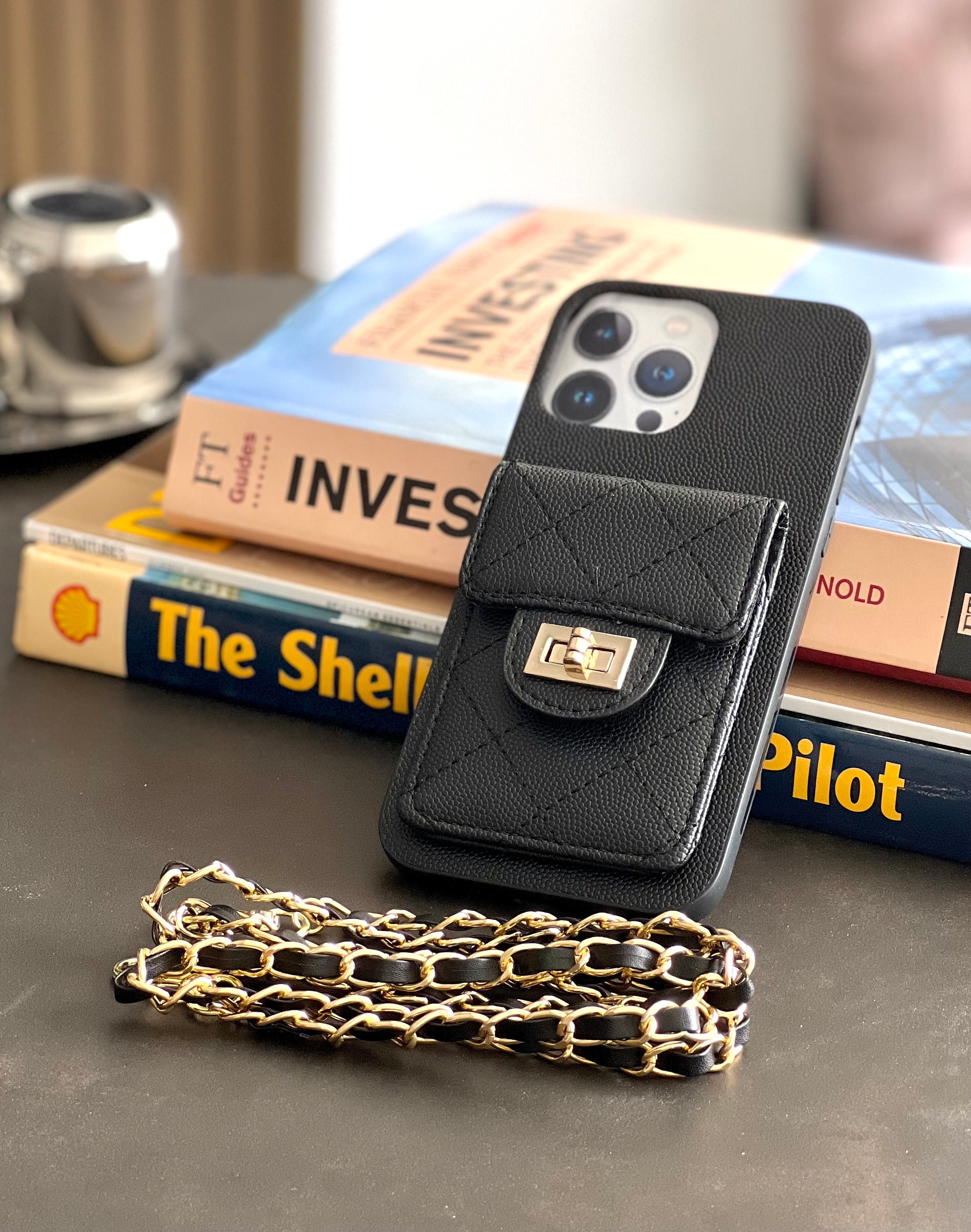 Luxury PU Leather Crossbody Phone Case With Front Card Slot - Etsy