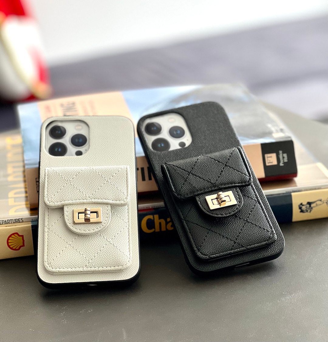 Luxury PU Leather Crossbody Phone Case With Front Card Slot - Etsy