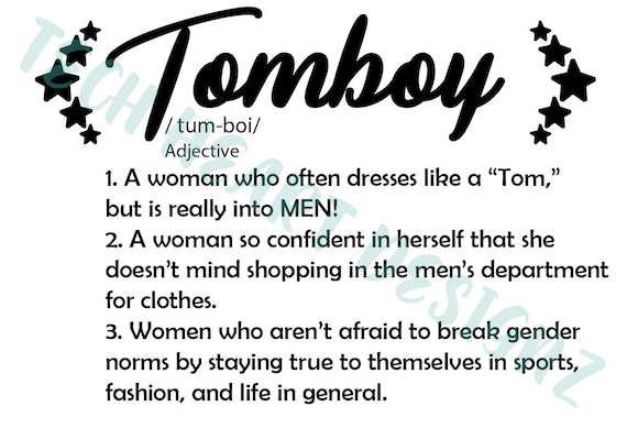 Tomboy Definition Shirt Design for Women Svg Pdf Png Eps - Etsy