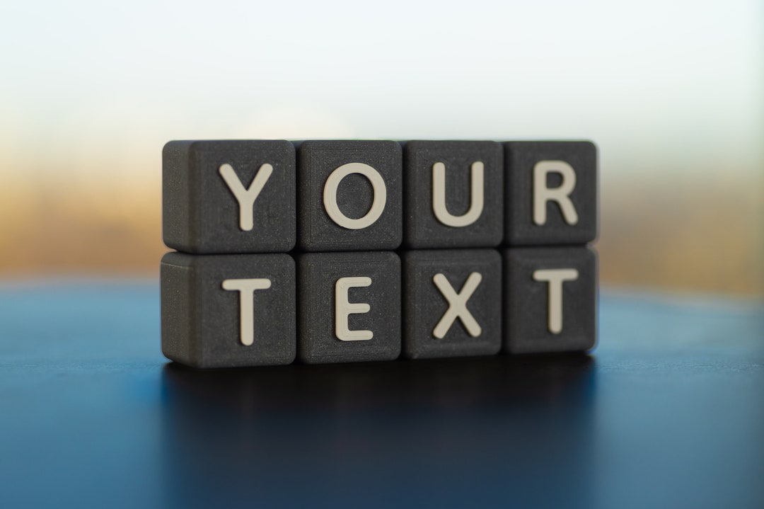 Customisable Letter Cubes With Dark Patterns - Etsy