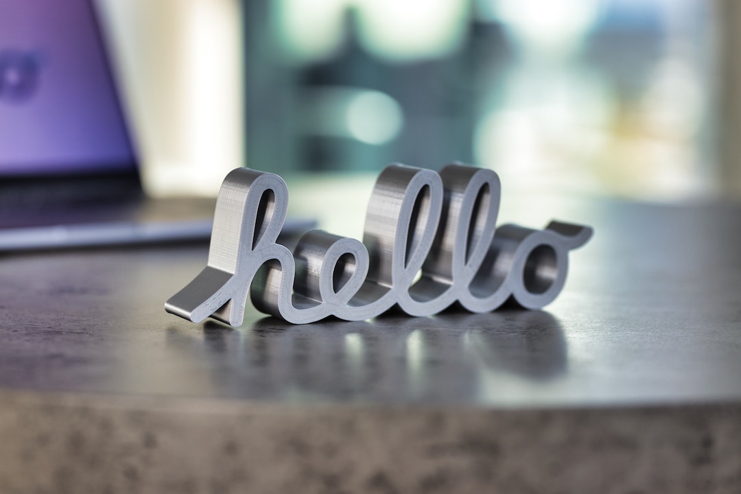 Apple Hello 3D Print Ornament Inspired by Vintage Apple Mac Computers ...