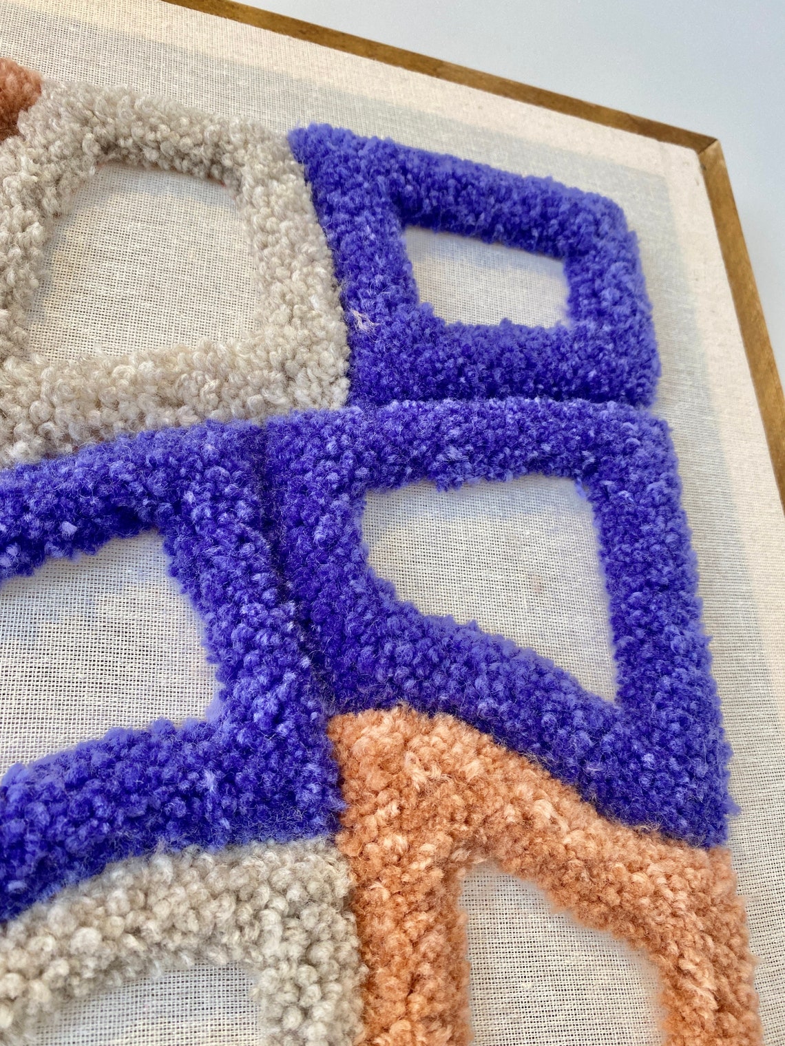 Modern Textile Wall Art Decor / Handmade Home Wall Decor /tufted Wall ...