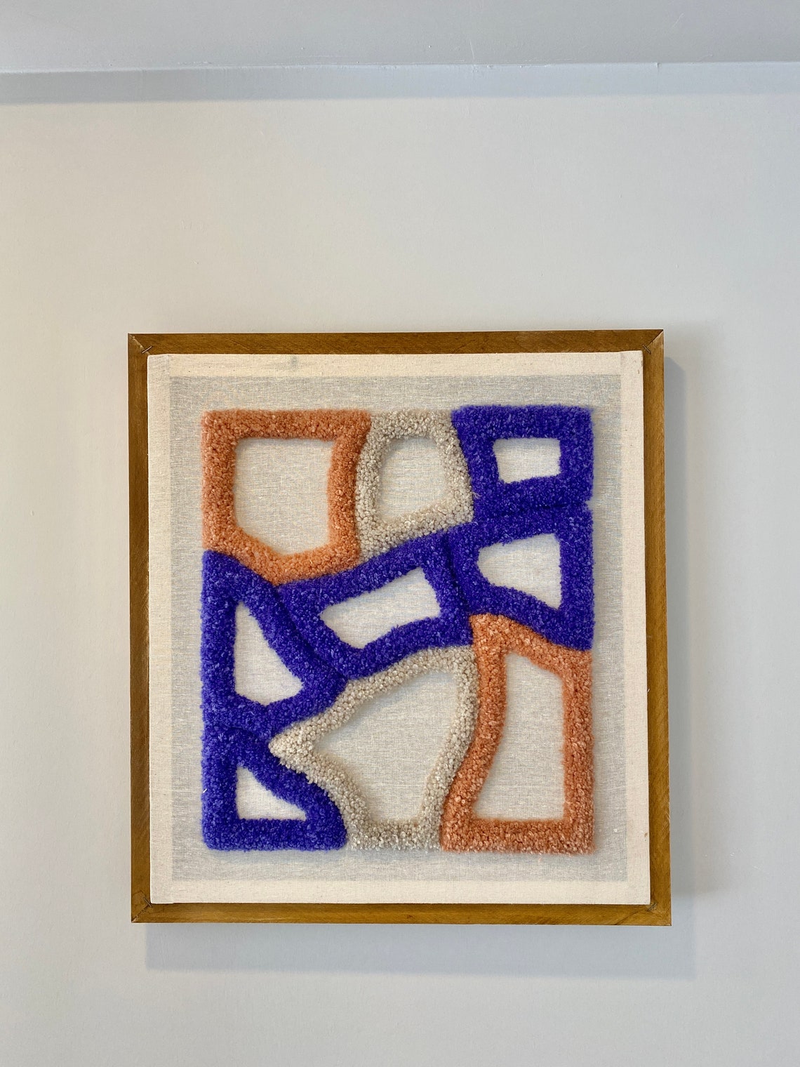 Modern Textile Wall Art Decor / Handmade Home Wall Decor /tufted Wall ...