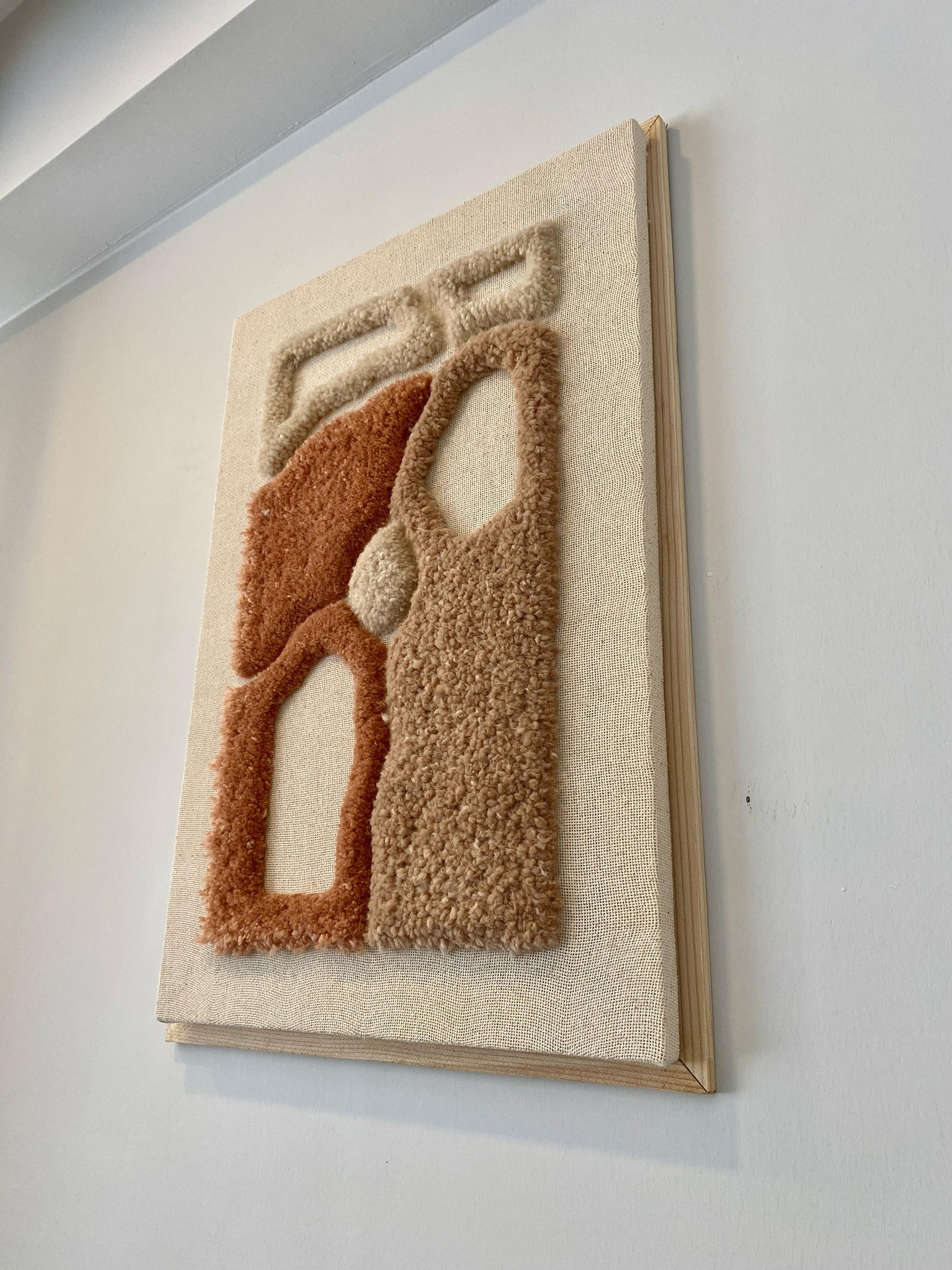 Modern Textile Wall Art Decor /handmade Home Decor /tufted Wall Hanging ...