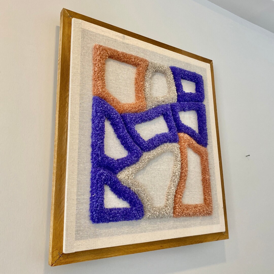 Modern Textile Wall Art Decor / Handmade Home Wall Decor /tufted Wall ...