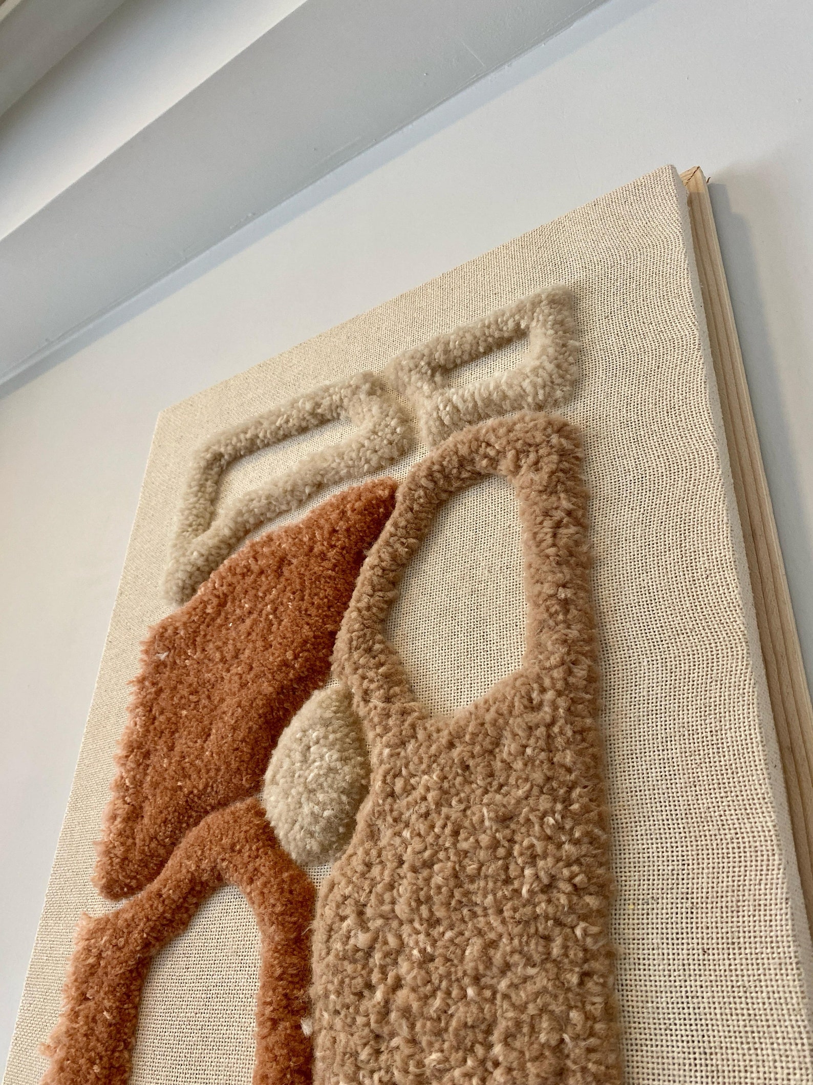 Modern Textile Wall Art Decor /handmade Home Decor /tufted Wall Hanging ...