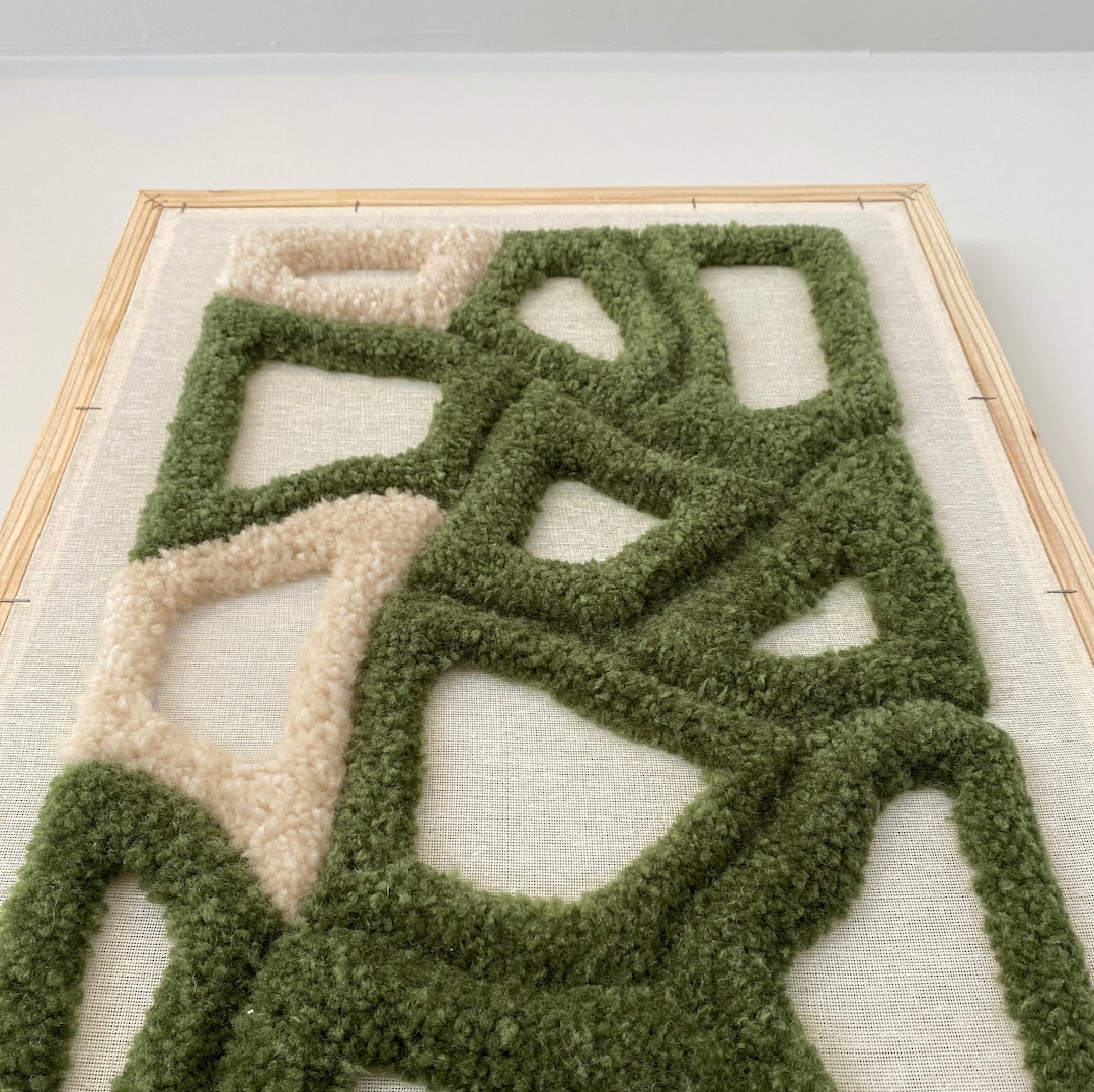 Modern Textile Wall Art Decor /handmade Home Decor /tufted Wall Hanging ...