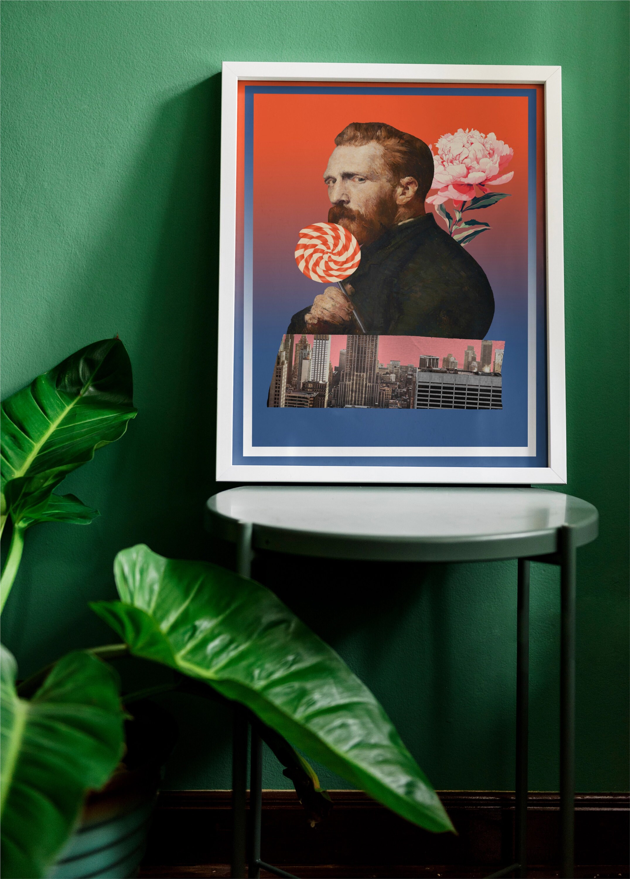 Digital Van Gogh Collage Artwork Wall Print / Printable Wall Art ...