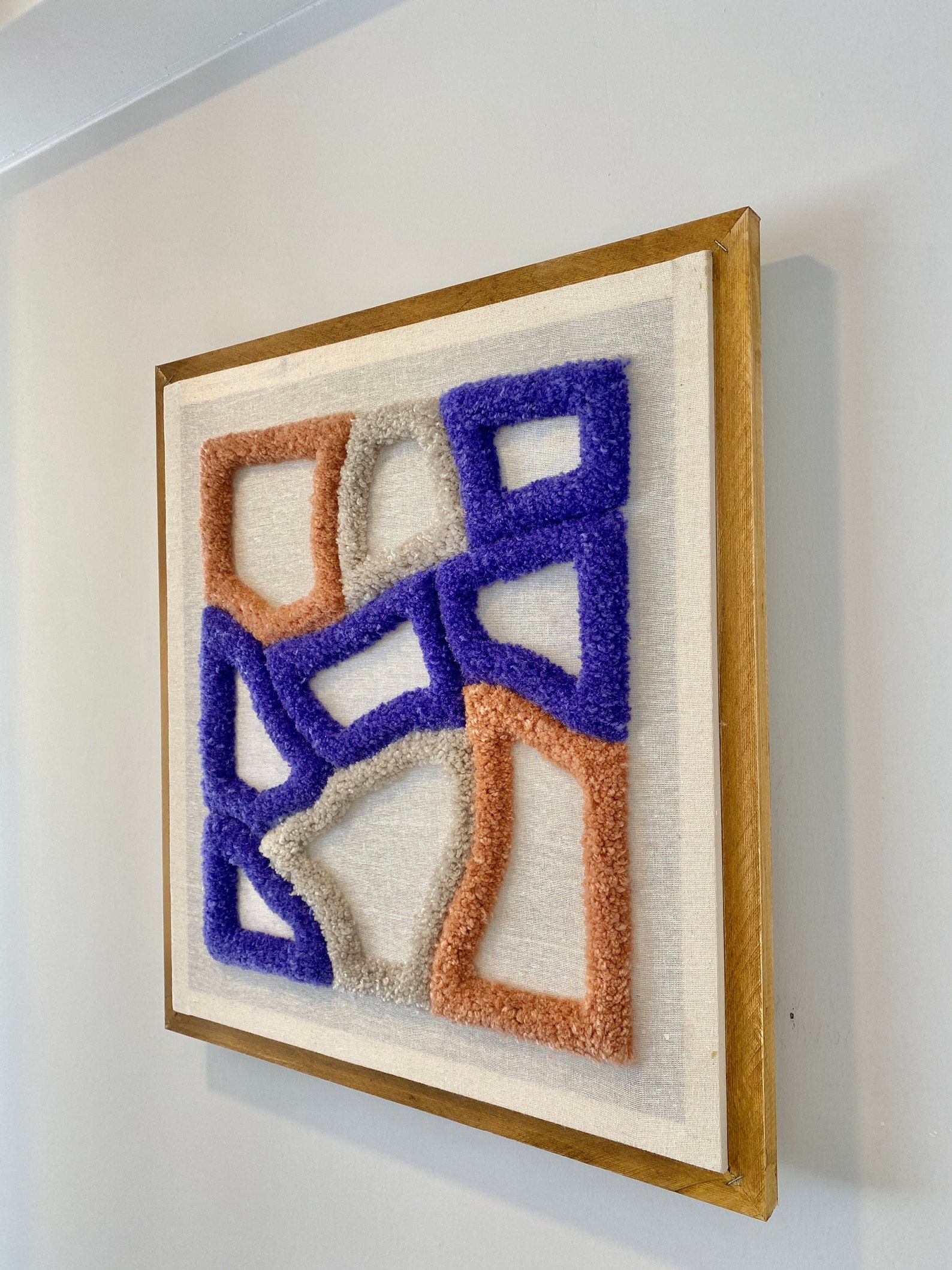 Modern Textile Wall Art Decor / Handmade Home Wall Decor /tufted Wall ...