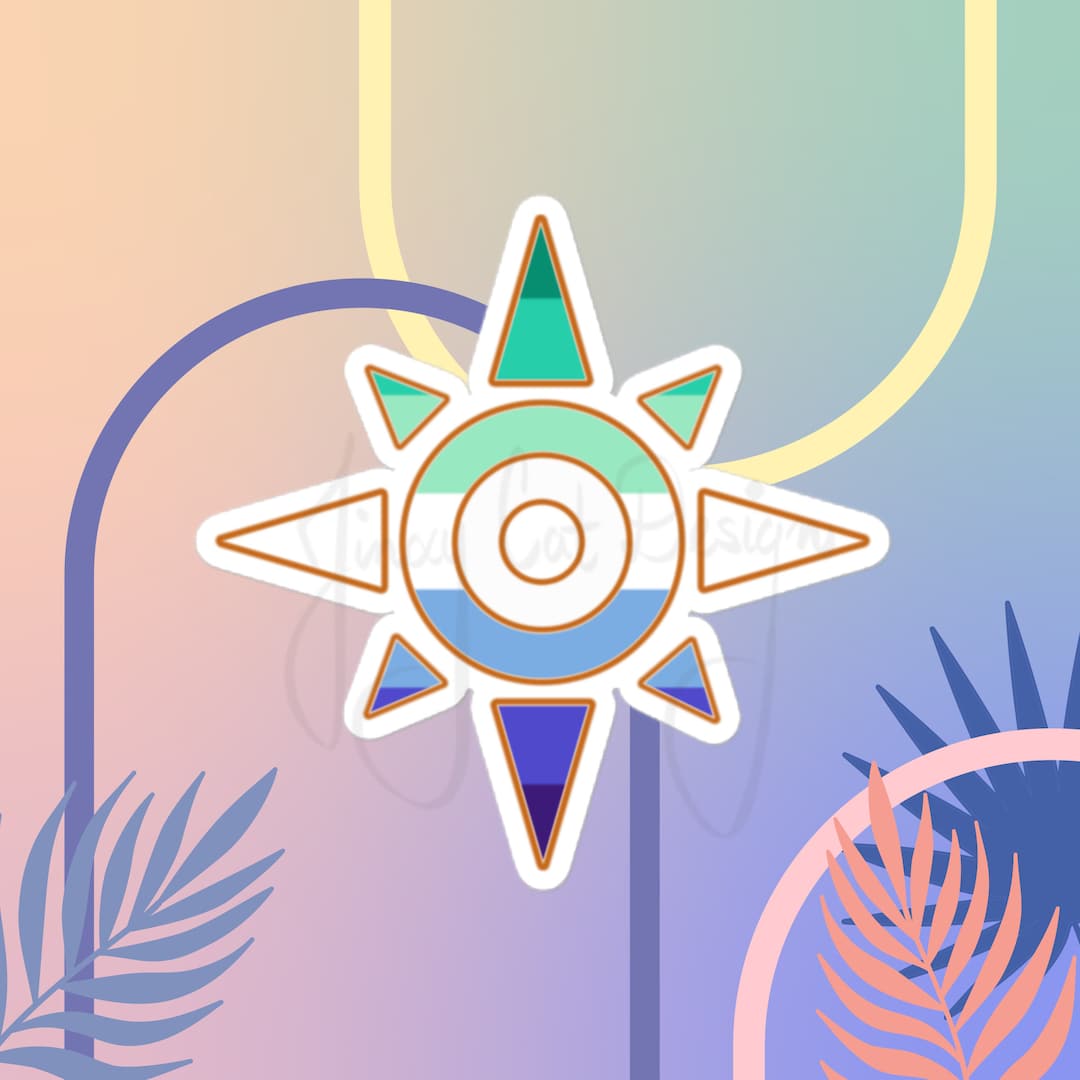 Have the Courage to Be Yourself - Gay Pride Sticker | Digimon | Crest ...