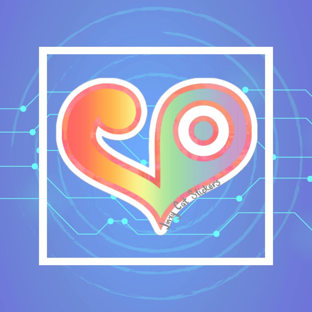 Love is Love Pride Sticker | Digimon Crest of Love | Pride Flag ...