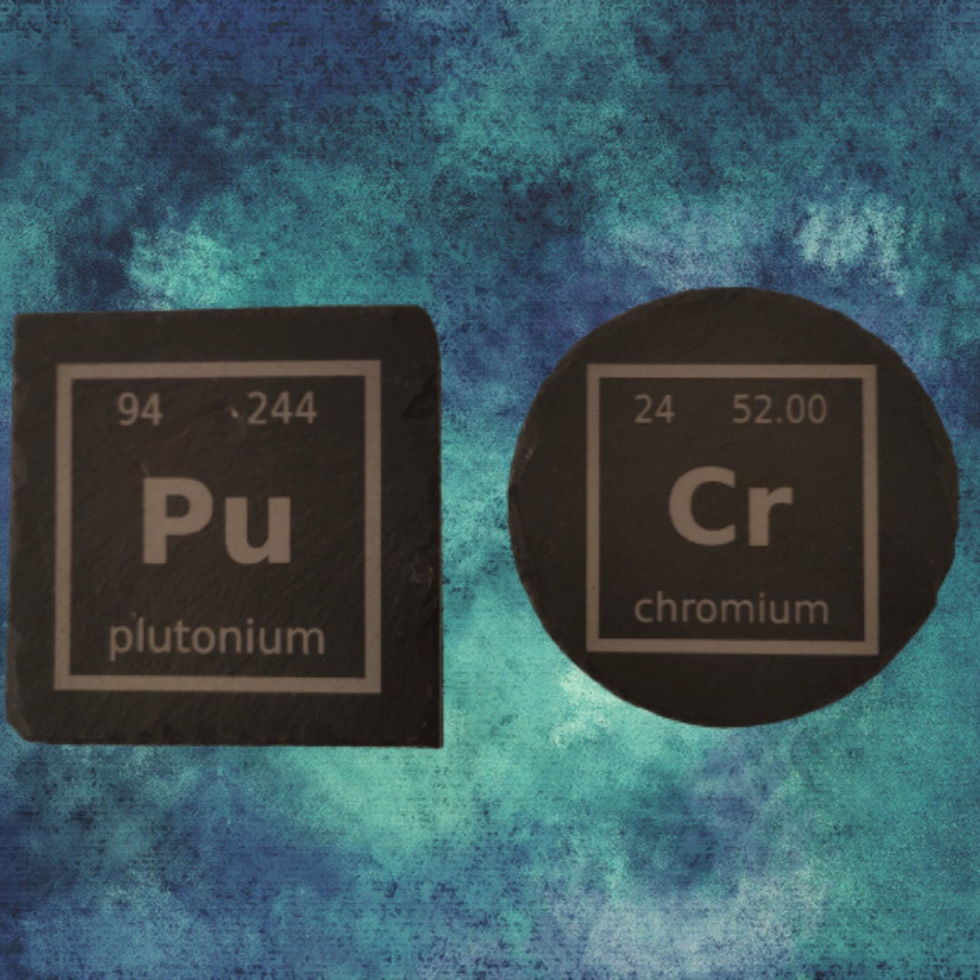 Periodic Table Laser Engraved Drink Coaster | Elements | Chemistry ...