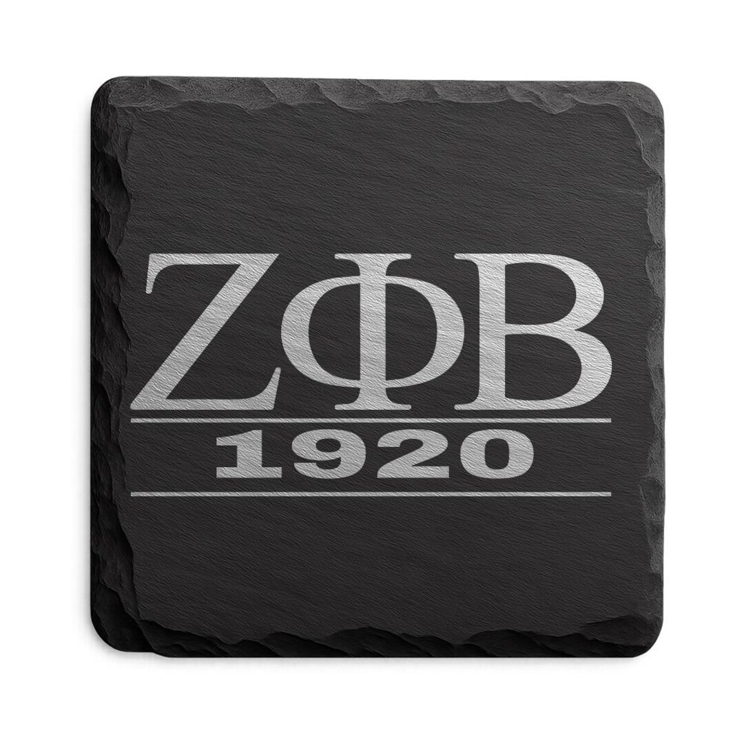 Zeta Phi Beta Sorority Slate Coasters • ZΦB Gift • Founder’s Day Gift ...