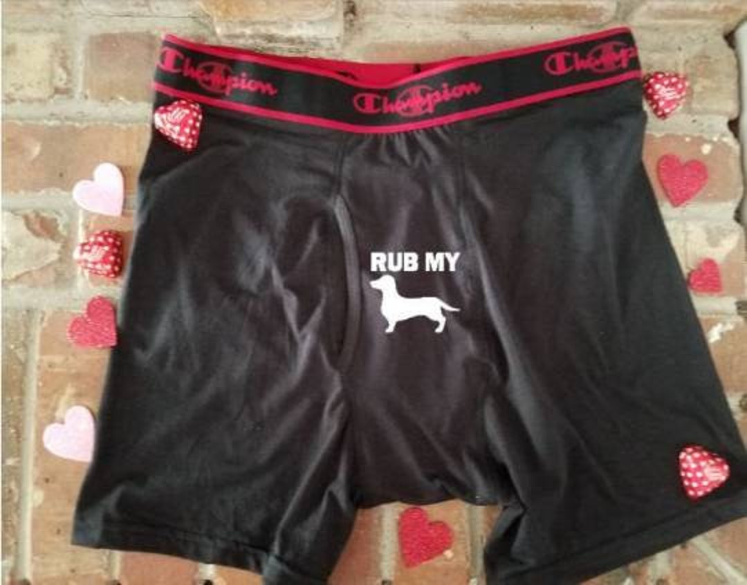 Rub My Weiner Men's Boxer Underwear - Funny Valentines Day Gift - Etsy
