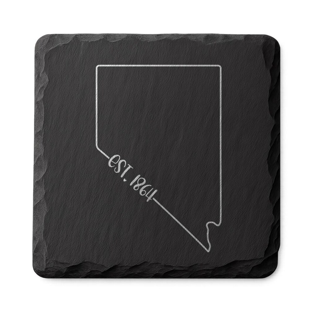 Nevada Themed Slate Drink Coasters Bulk Order | Las Vegas Corporate ...