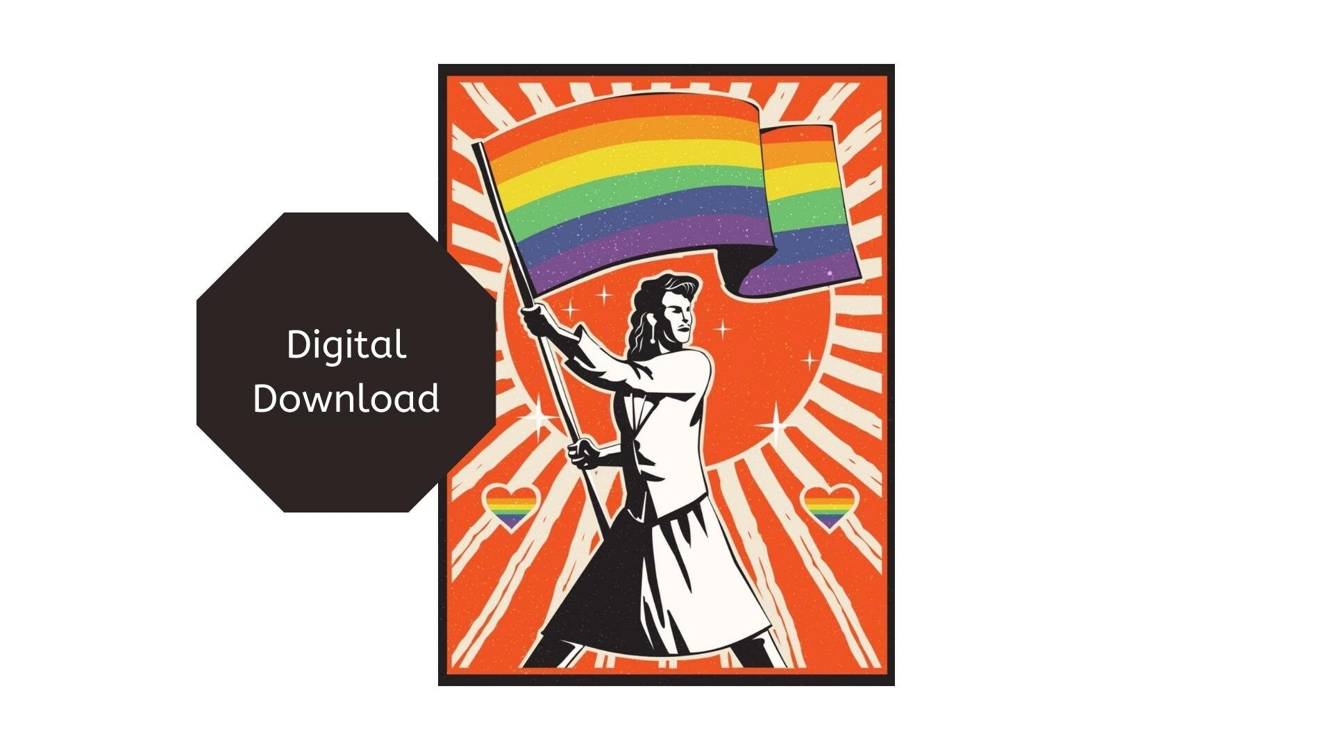 Pride Wall Art, Trans, Transgender, Gay, Equality, LGBTQ, Queer ...