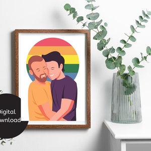 Pride Wall Art, Gay, Equality, LGBTQ, Queer, Printable Wall Art ...
