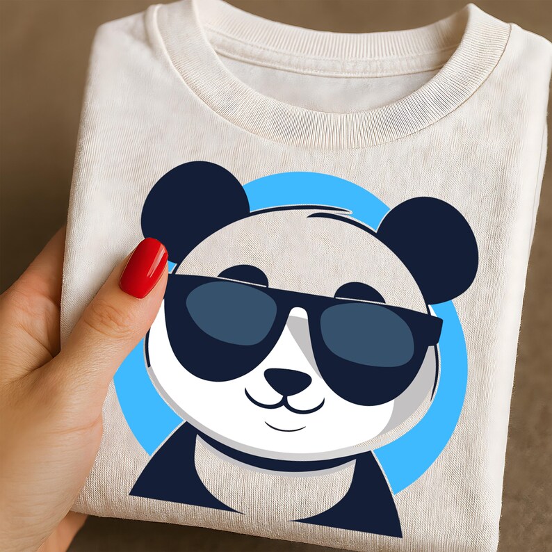 Cool Panda Sweatshirt, Sunglasses Panda Hoodie, Kawaii Animal Crewneck ...