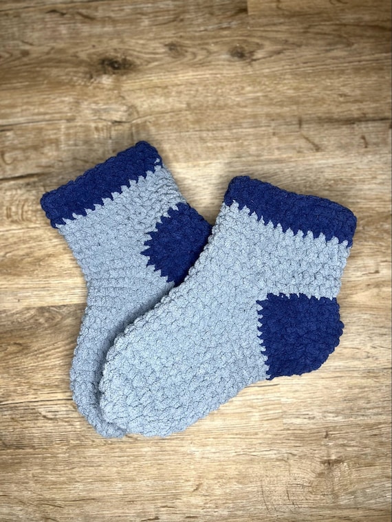 Crochet Soft Cozy Fuzzy Sock PATTERN - Etsy
