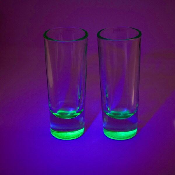 Uranium Glass Shot Glass - Etsy