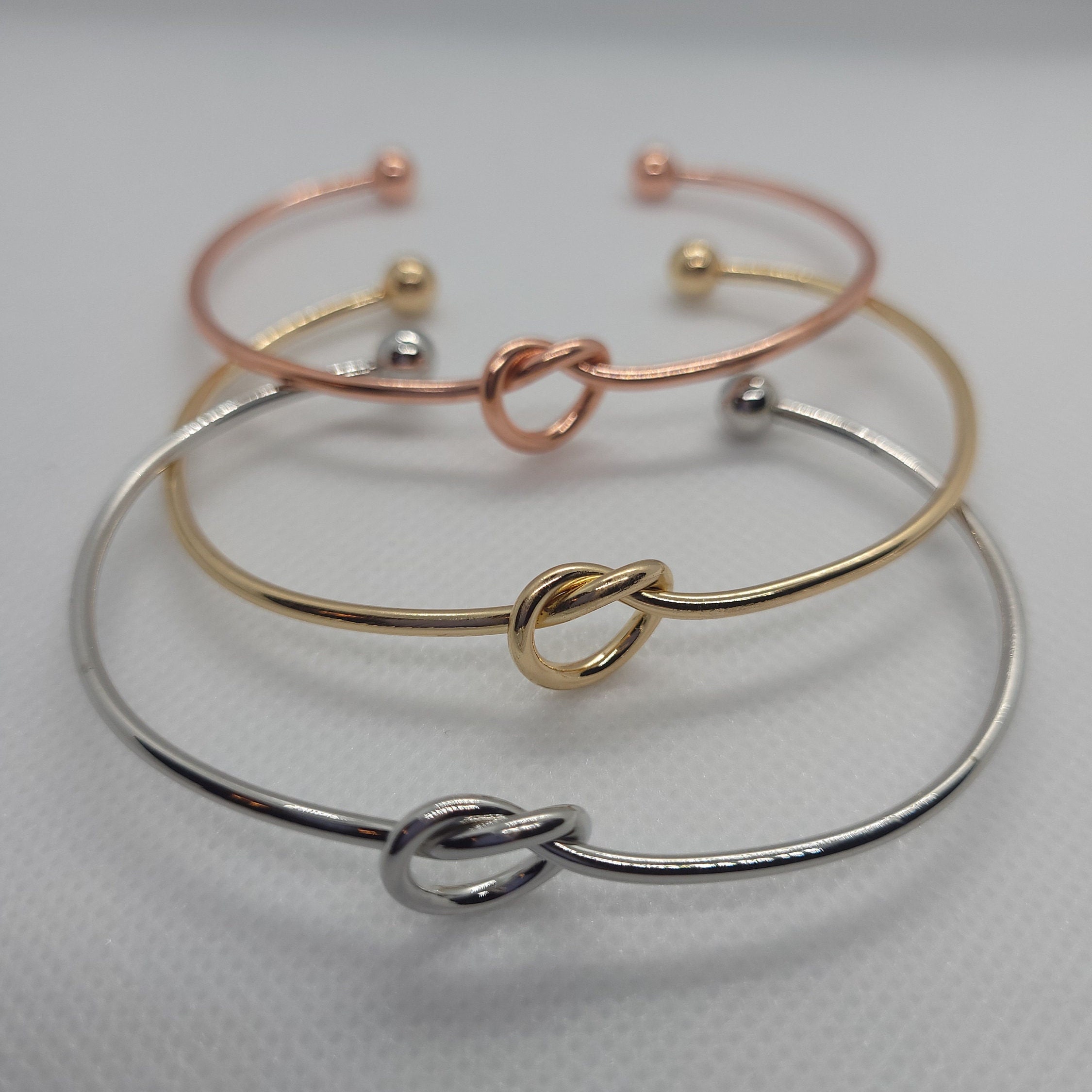 Dainty Bracelet, Tie the Knot, Delicate Bracelet, Love Knot Bracelet ...