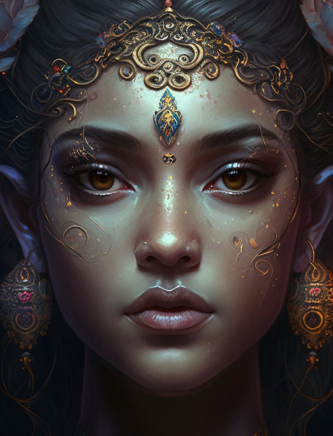 Sita, Hindu Goddess of of Beauty and Devotion, Rama's Wife, Wall Art ...