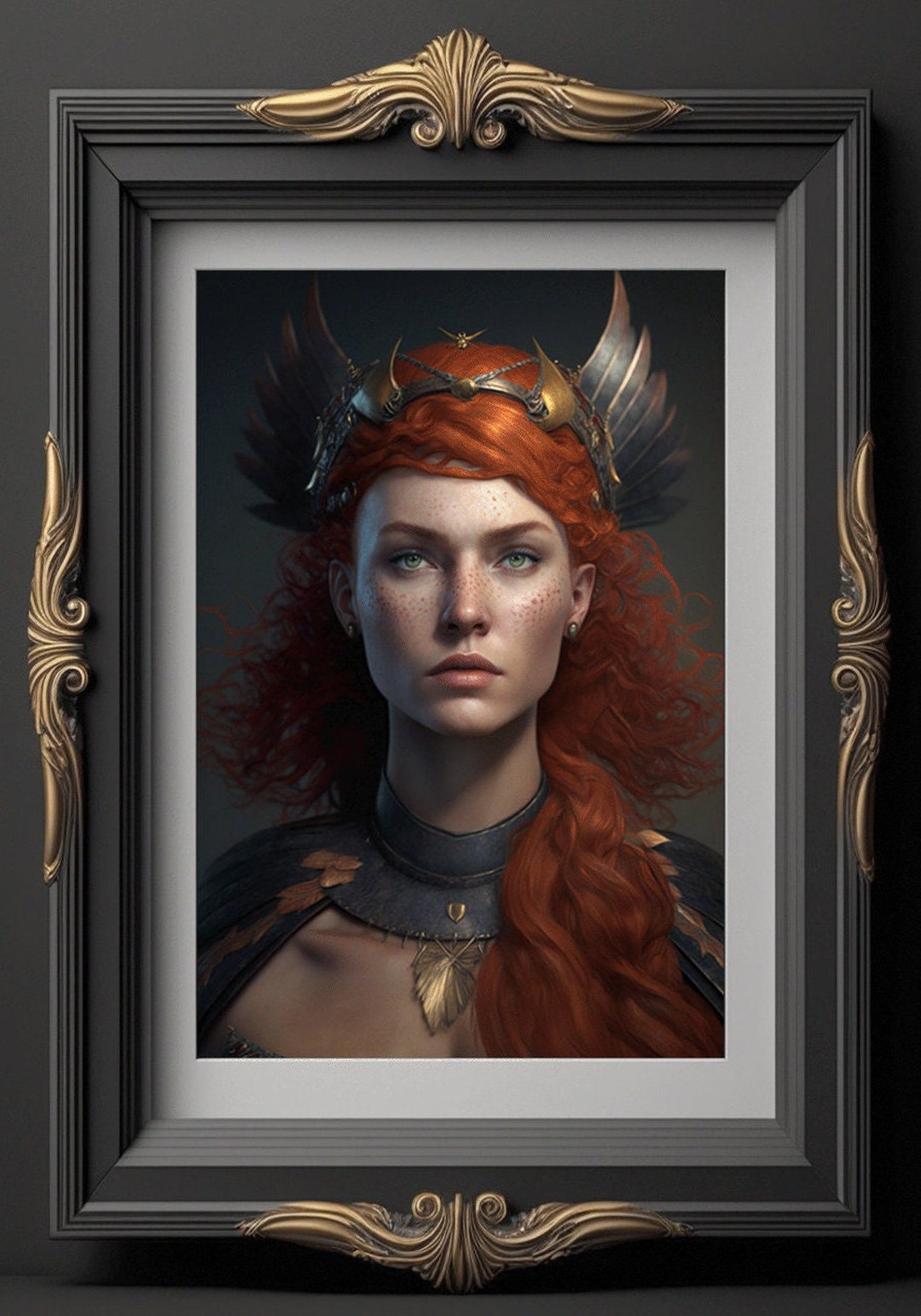 Brunhild, Legendary Valkyrie, Wall Art, Beautiful Goddess, Art Print ...