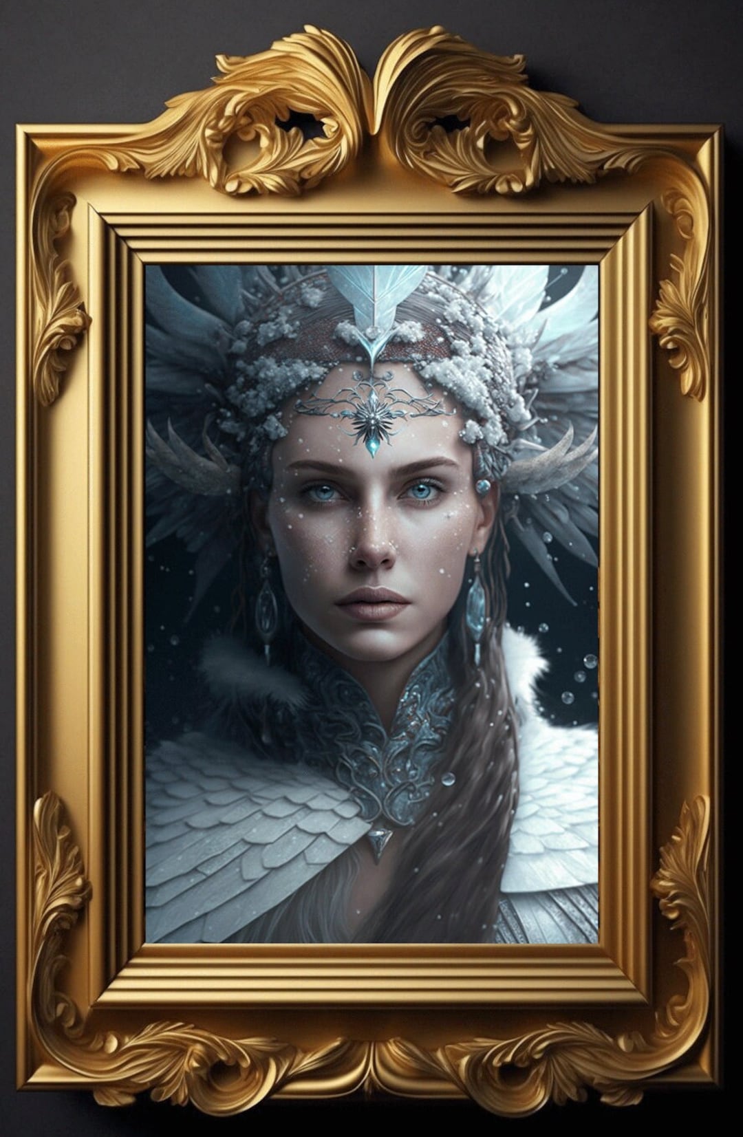 Morana, Slavic Goddess of Death and Winter, Slavic Goddess Art Print ...