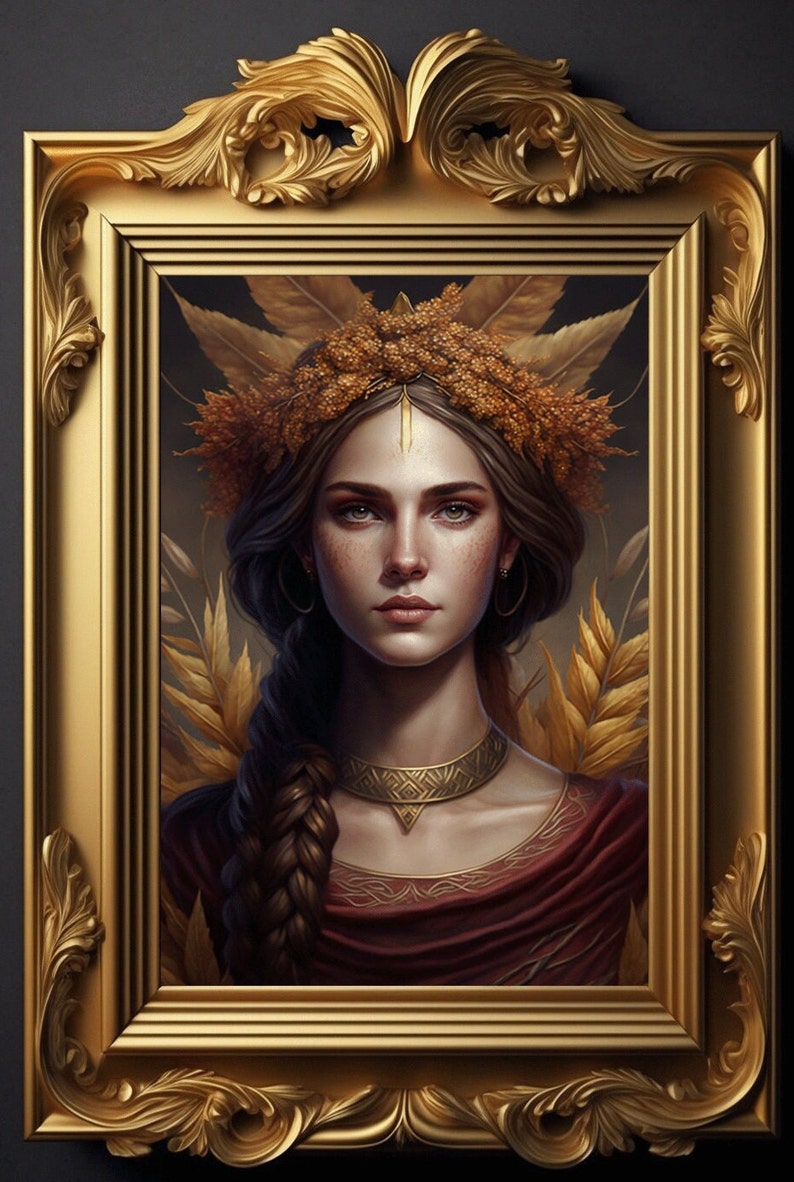Demeter Goddess, Greek Mythology, Spring Nature, Harvest Goddess, Crops ...