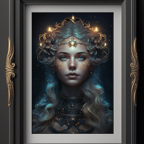 Selene Greek Goddess of the Moon Ancient Greece Wall Art - Etsy