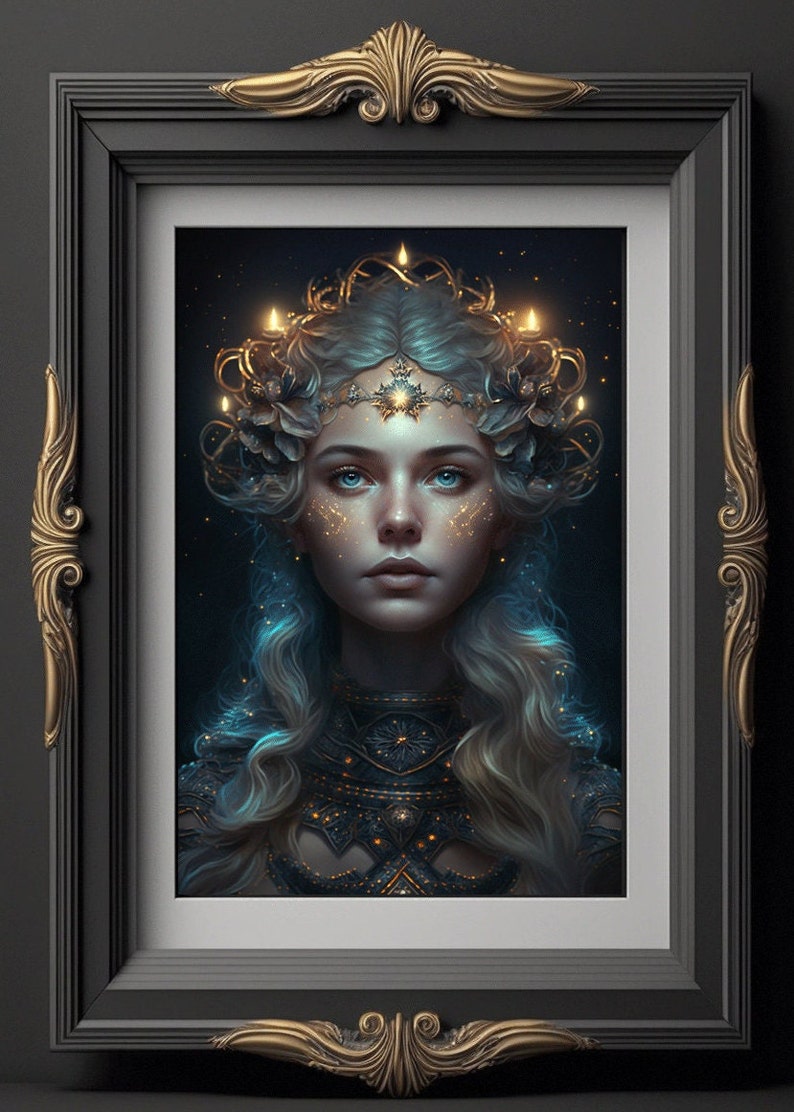 Selene Greek Goddess of the Moon Ancient Greece Wall Art - Etsy