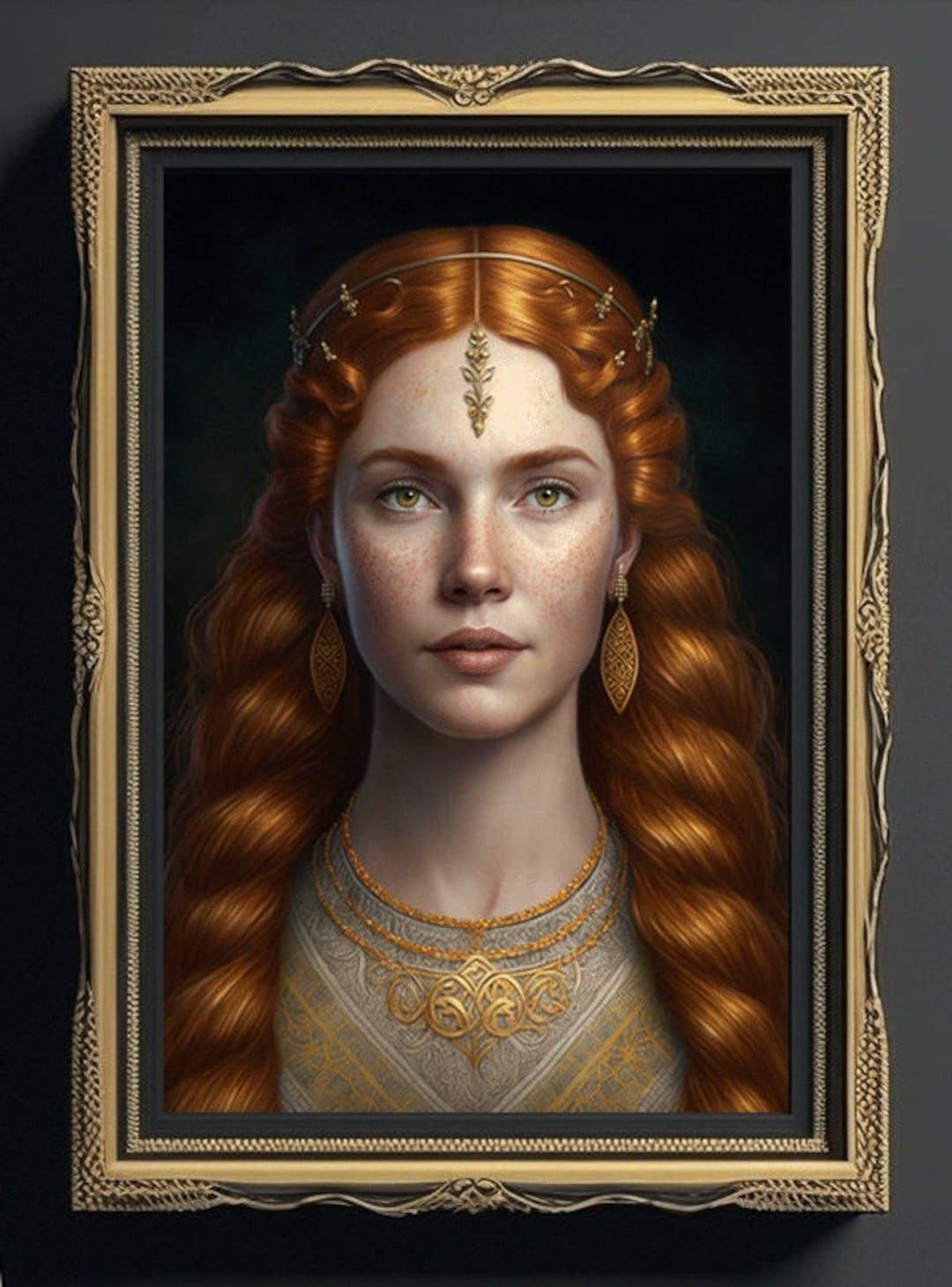 Brigid, Celtic Goddess of Wisdom and Poetry Art Print, Brigid Art Print ...