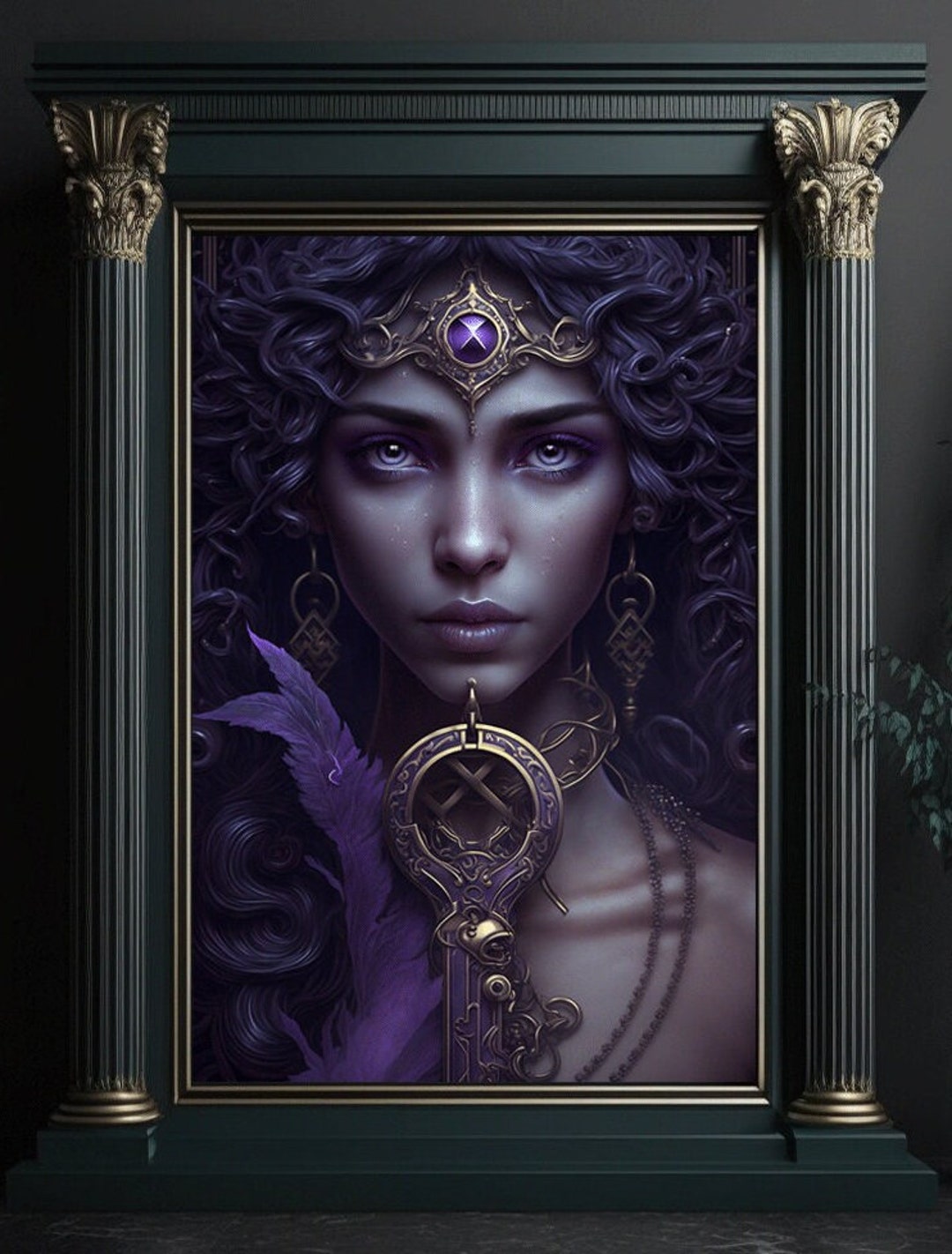 Hekate, Greek Goddess of Magic and Witchcraft, Wall Art, Hekate Art ...