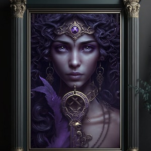 Hekate, Greek Goddess of Magic and Witchcraft, Wall Art, Hekate Art ...