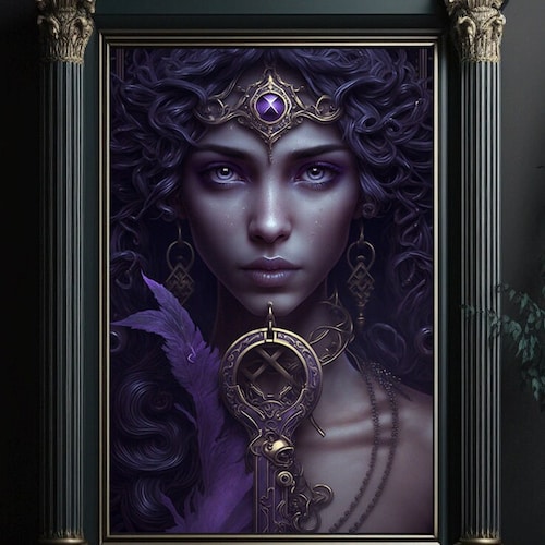 Hekate Greek Goddess of Magic and Witchcraft Wall Art - Etsy